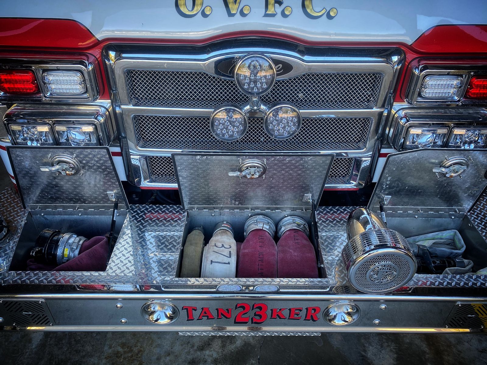 Fire Engine Front Bumper Hose Loads